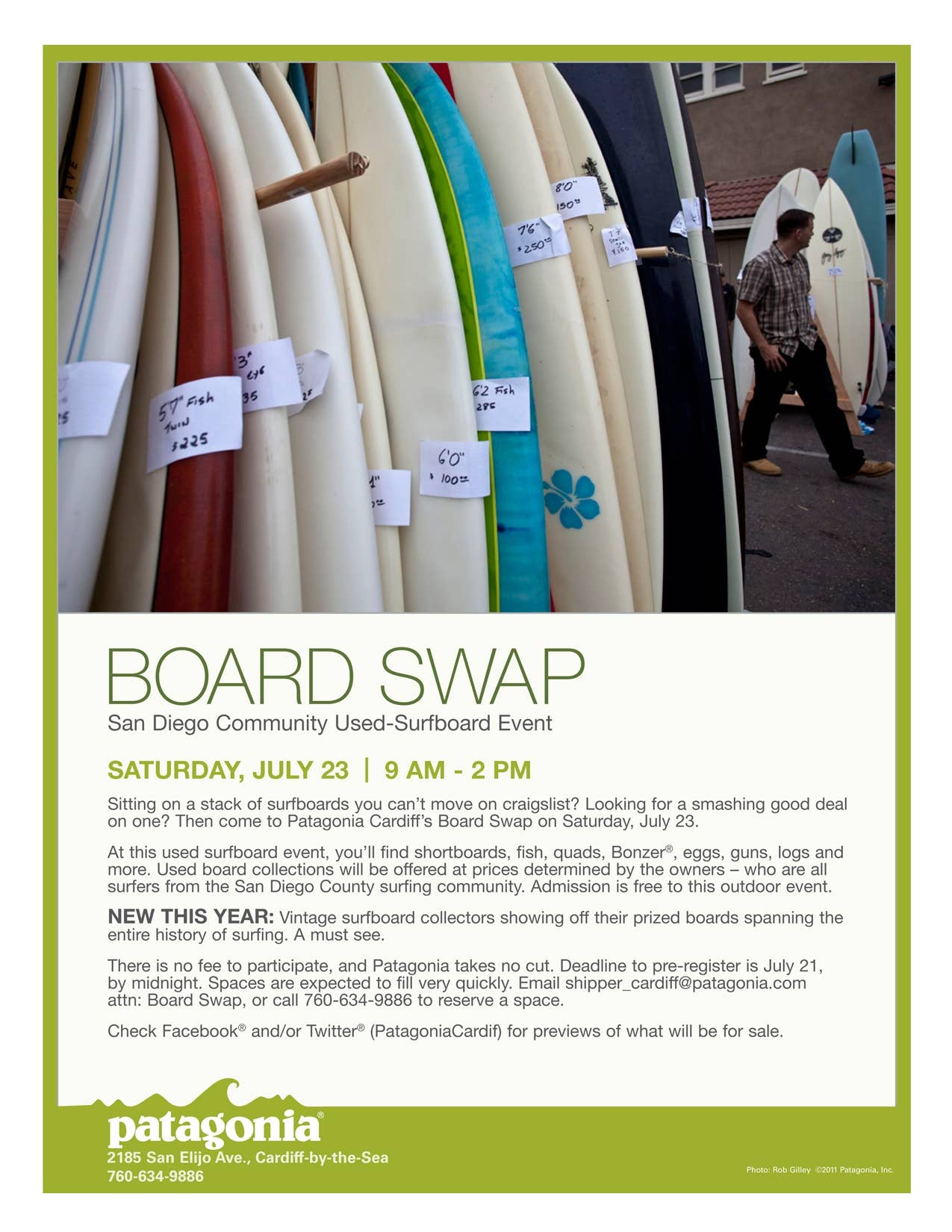 Patagonia Cardiff's Board Swap - Surfer