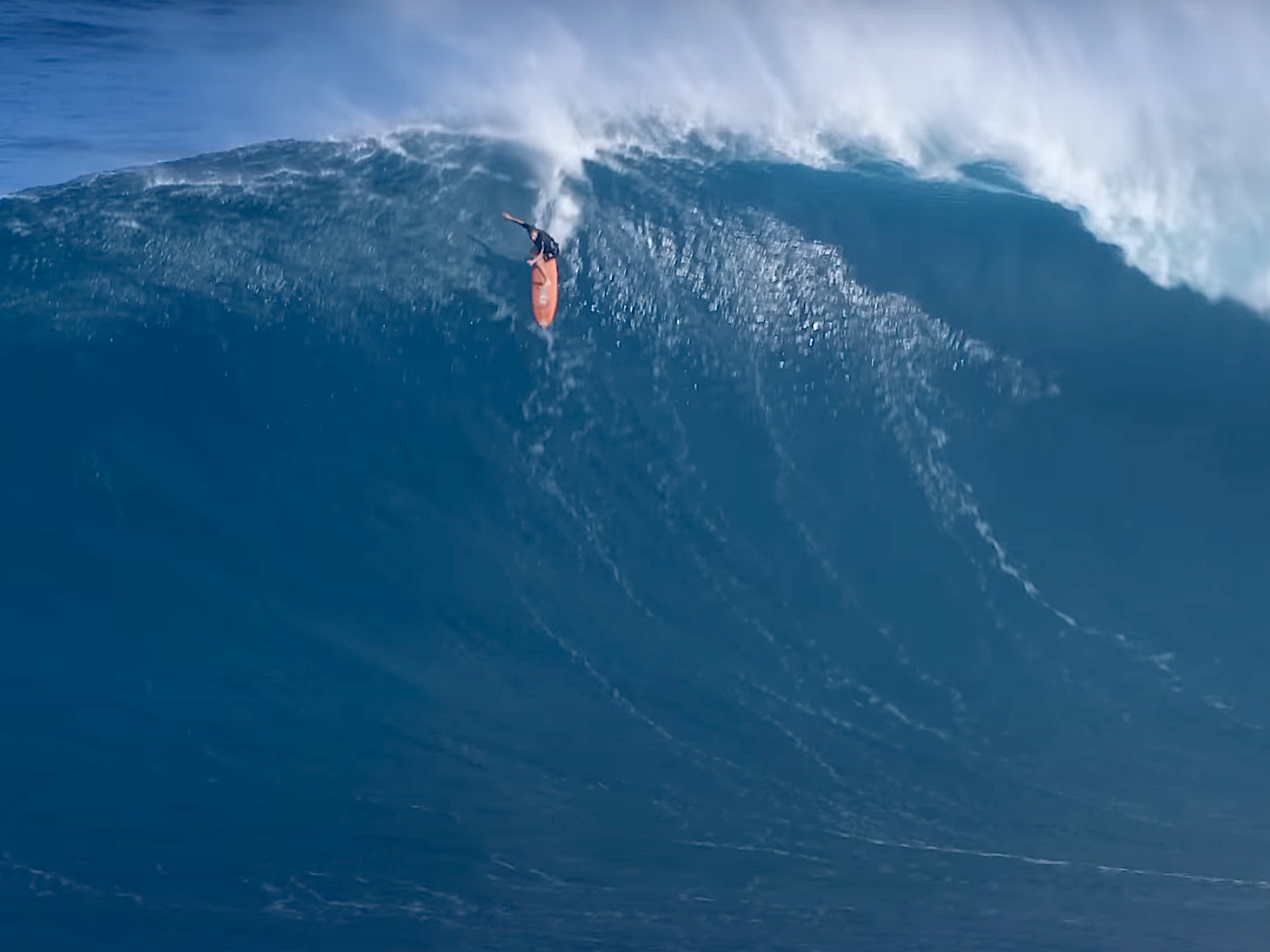 Watch: The Biggest Wave Paddled at Jaws This Winter - Surfer