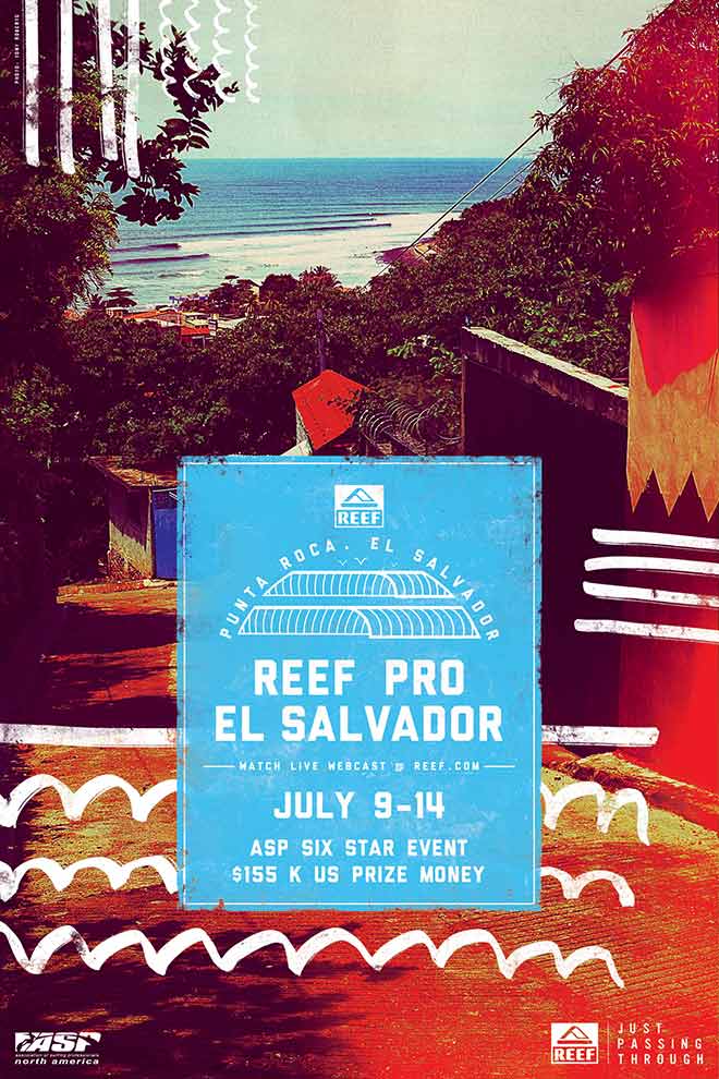 Reef Sponsors Upcoming ASP 6 Star: Reef Pro El Salvador - Surfer