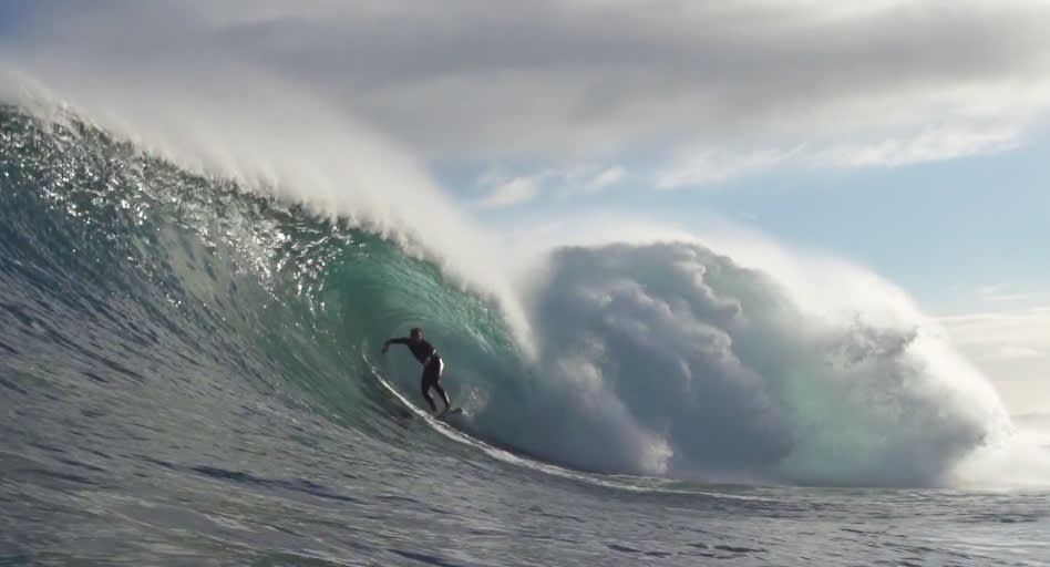 Taj Burrow And A Mayhem Tube Sled - Surfer