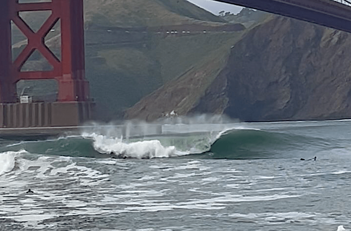 Surfers Ride Huge Waves Beneath Golden Gate Bridge (Video) - Surfer