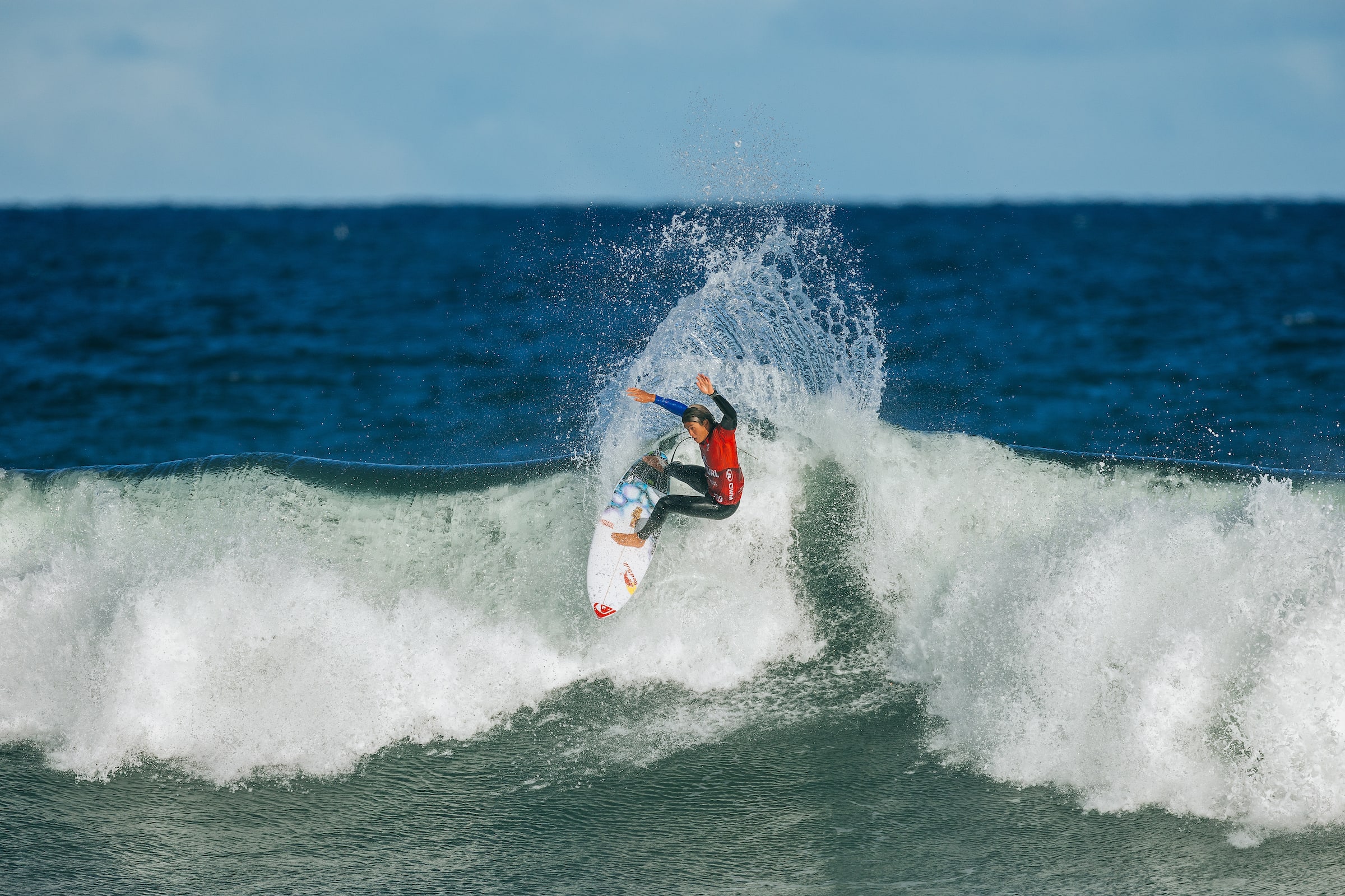 Kelly Slater Surfs Great White Shark-Inspired Twin Fin at Kelly Slater Surfs Great White Shark-Inspired Twin Fin at