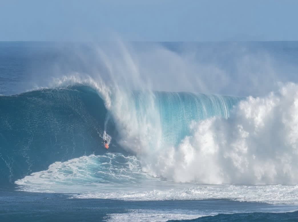Watch: The Biggest Wave Paddled at Jaws This Winter - Surfer