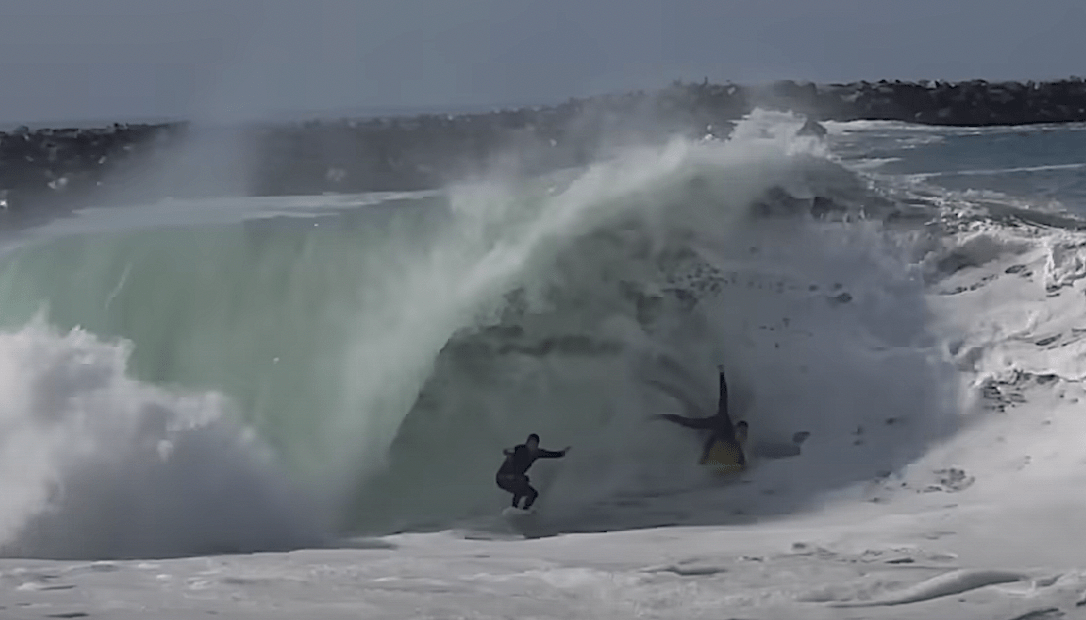 Monstrous 10-15ft Waves Go Kaboom on The Wedge (Video) - Surfer