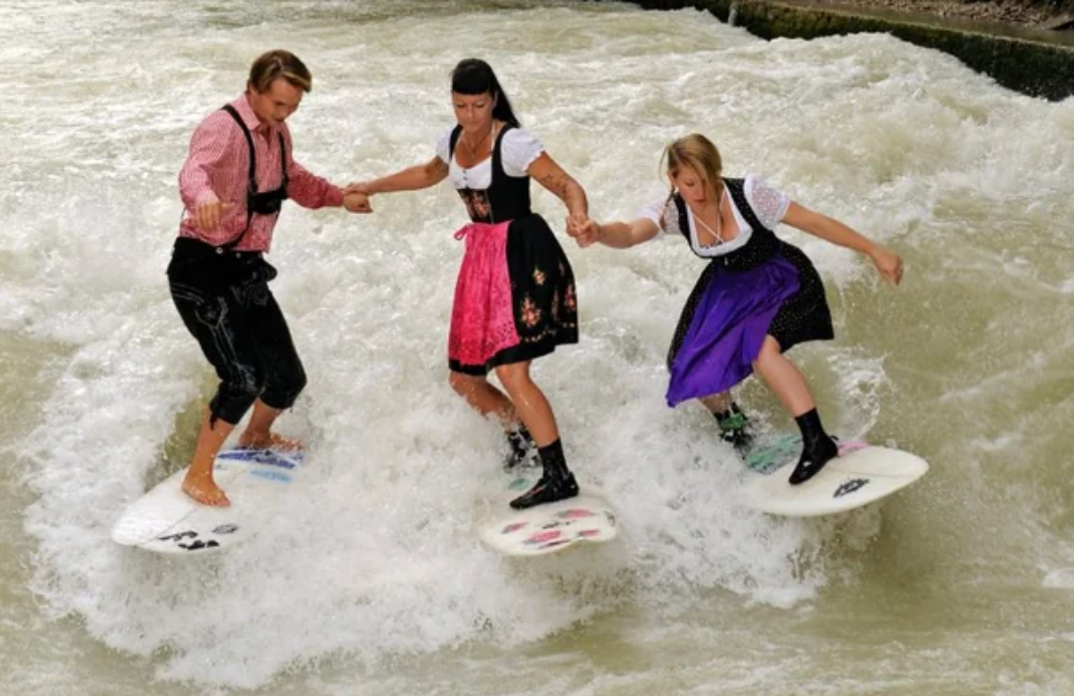 Munich Eisbach River Wave Disappears, Surfers Struggle to Restore ...