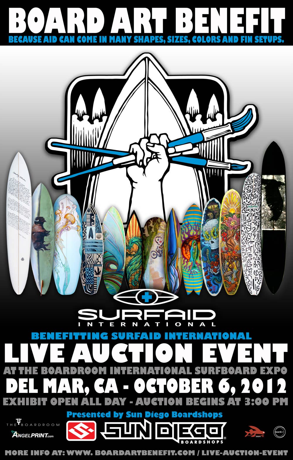 Board Art Benefit Auction 2012 - Surfer