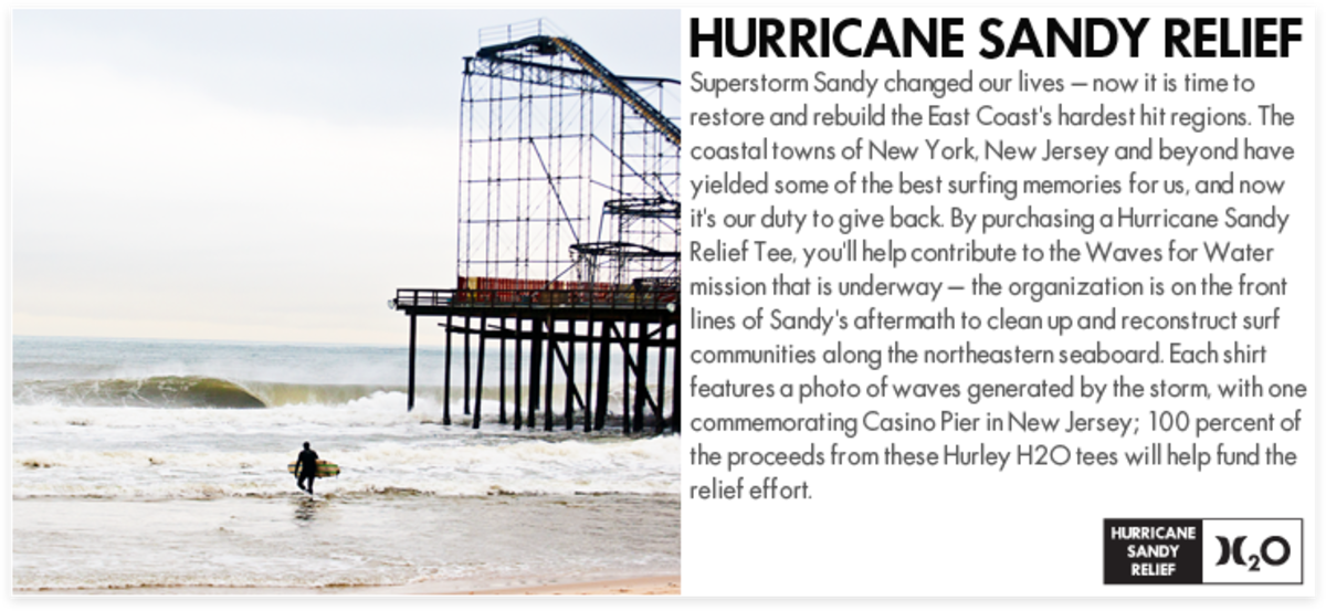 Buy a Tee, Support Hurricane Sandy Relief - Surfer